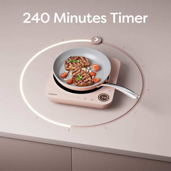 Ciarra Donut Portable Single Induction Hob 2000W with 4H Timer 13 Amp ...