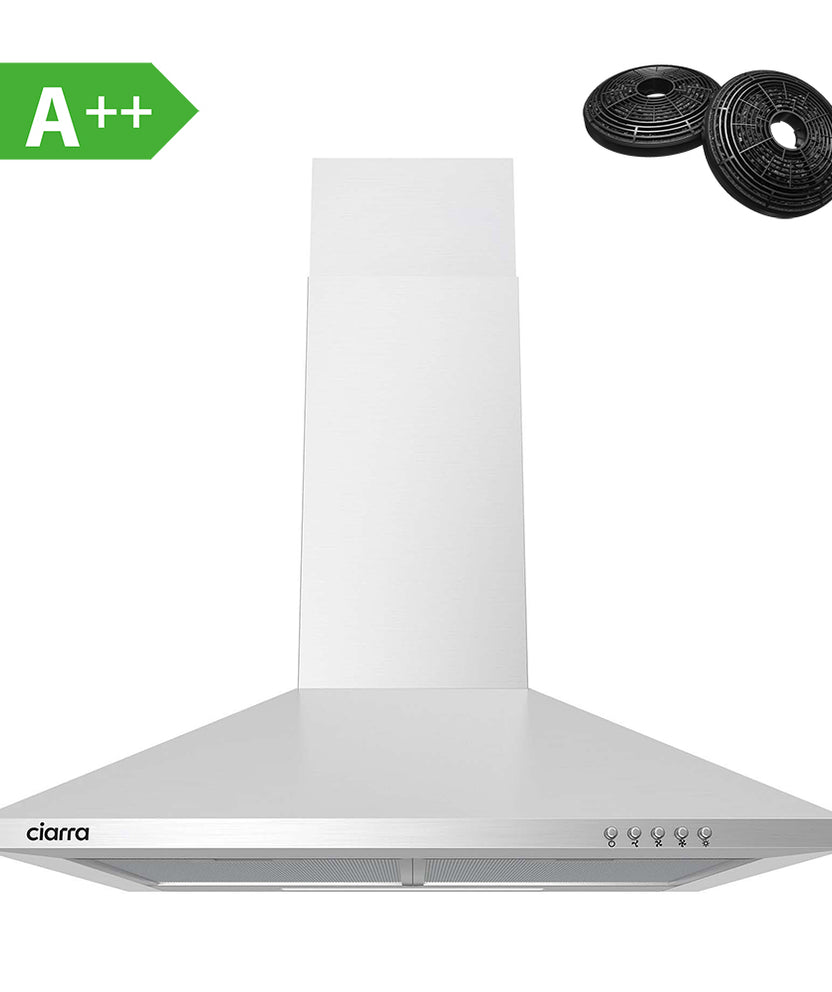 CIARRA 60cm Pyramid Wall Mounted Cooker Hood CBCS6201-OW – CIARRA Appliances